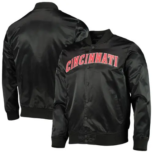 PRO STANDARD Cincinnati Reds Wordmark Satin Full-snap Jacket