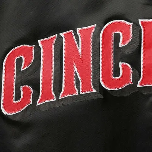 PRO STANDARD Cincinnati Reds Wordmark Satin Full-snap Jacket