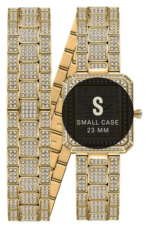 JBW Arc Diamond Wrap Bracelet Watch - Gold