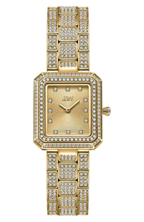 JBW Arc Diamond Bracelet Watch - Gold
