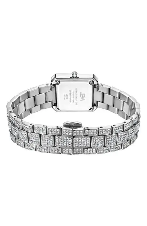 JBW Diamond And Crystal Accent Bracelet Watch - Silver