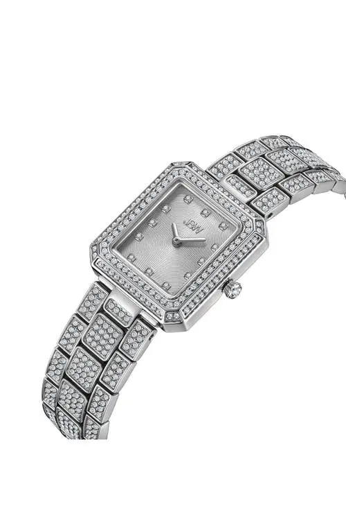 JBW Diamond And Crystal Accent Bracelet Watch - Silver