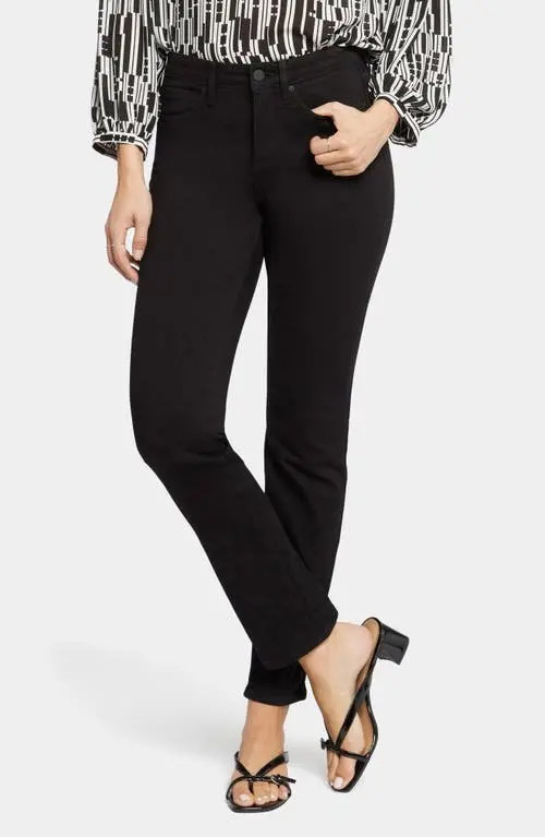 NYDJ Sheri Slim Straight Leg Jeans - Black