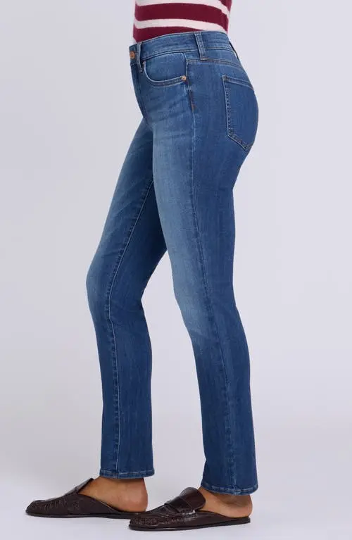 NYDJ Sheri Slim Straight Leg Jeans - Elm