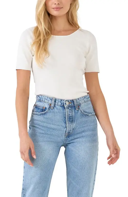 English Factory Twist Cutout Back Top - Off White