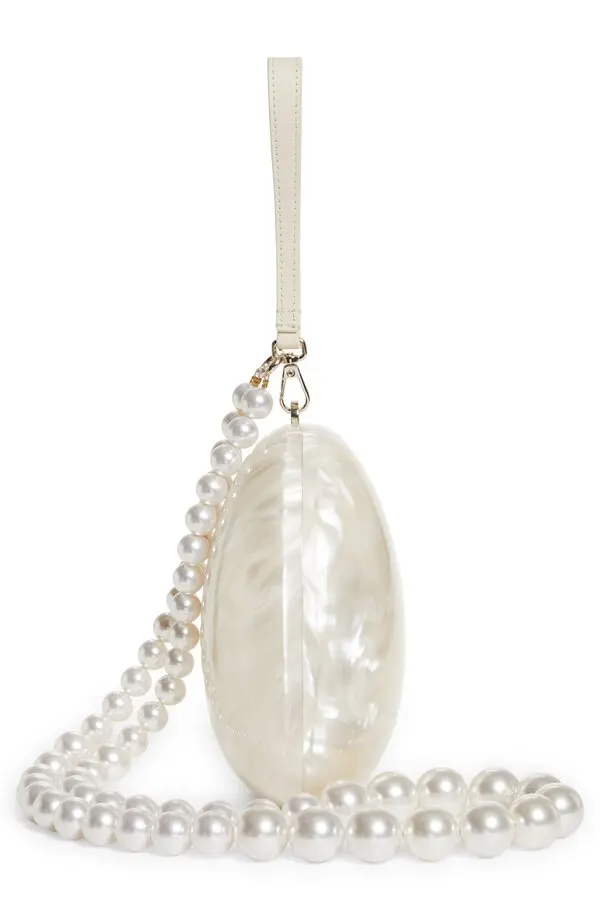 Simone Rocha Heart Minaudière With Pearl Straps