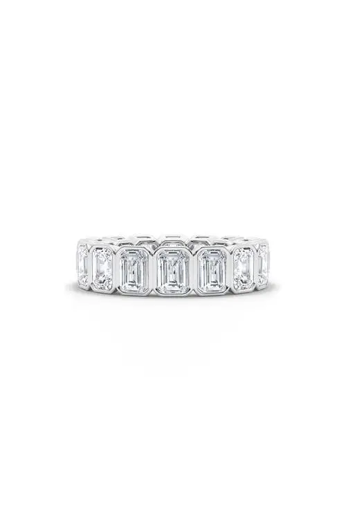 HAUTECARAT Emerald Bezel Lab Created Diamond Eternity Ring - 2.73 Ctw White Gold