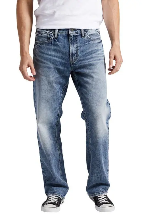 SILVER JEANS CO. Grayson Classic Fit Straight Leg Jeans - Indigo