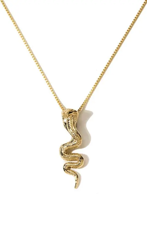 CHILD OF WILD Cobra Pendant Necklace - Gold
