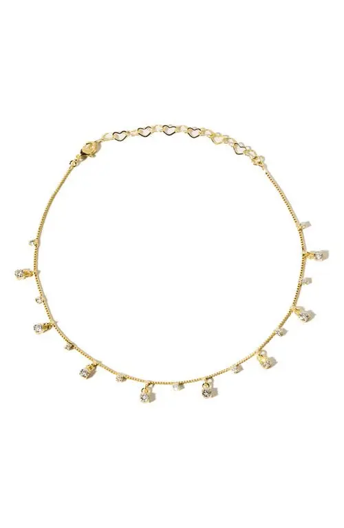 CHILD OF WILD Miami Rhinestone Anklet - Gold