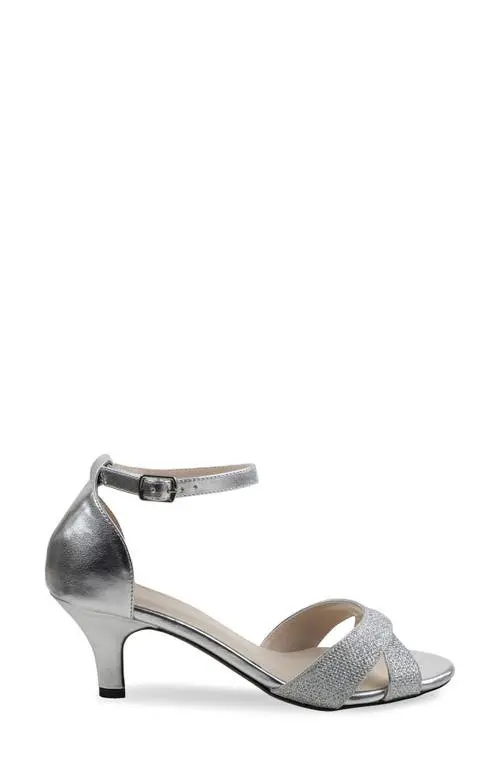 TOUCH UPS Clementine Ankle Strap Sandal - Silver