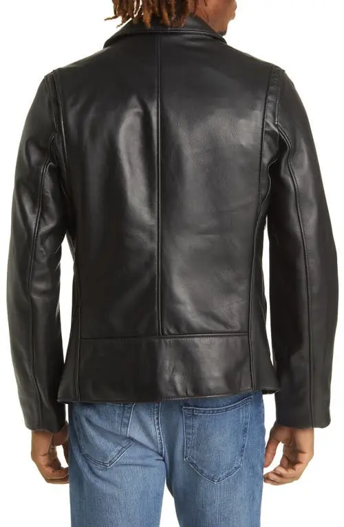 SCHOTT Waxy Leather Delivery Jacket - Black