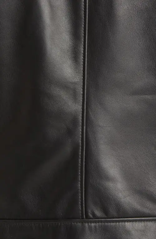 SCHOTT Waxy Leather Delivery Jacket - Black