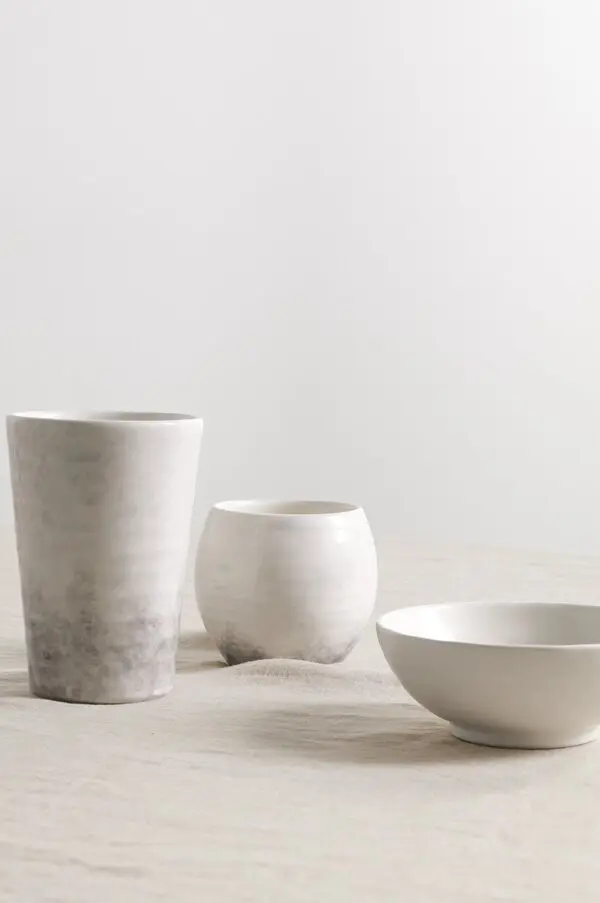 Brunello Cucinelli Set Of Three Ceramic Bowls - Gray