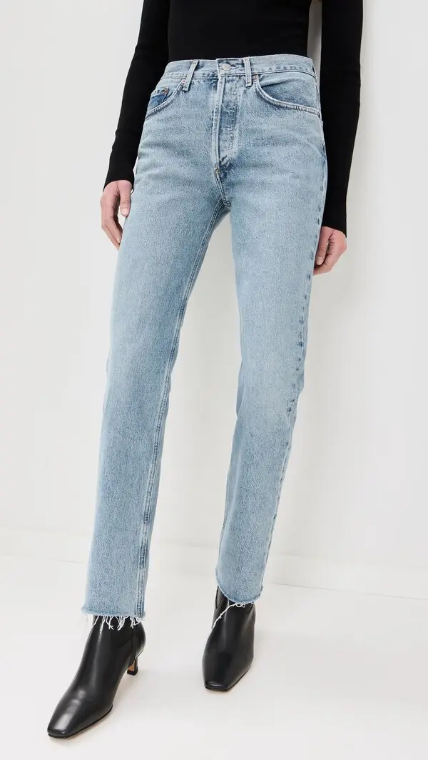 AGOLDE Lana Mid-rise Straight Jeans