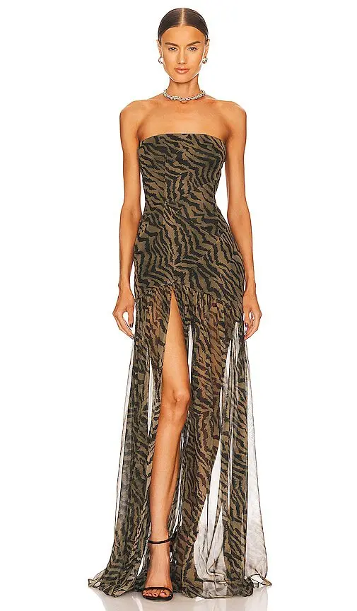 Retrofete Nicole Dress - Tiger Stripe