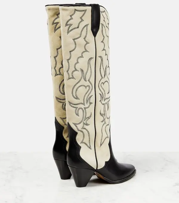 Isabel Marant Étoile Leila Cowboy Boots - Beige