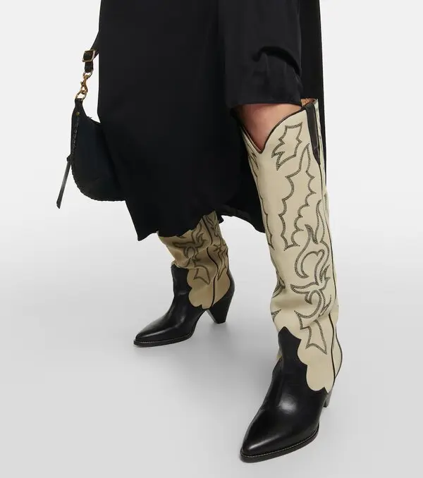 Isabel Marant Étoile Leila Cowboy Boots - Beige