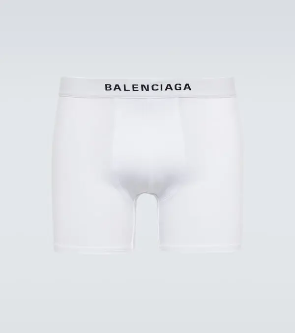 Balenciaga Logo Boxer Briefs - Black