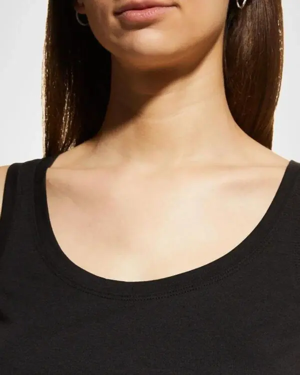Majestic Filatures Lyocell Cotton Tank Top - Black