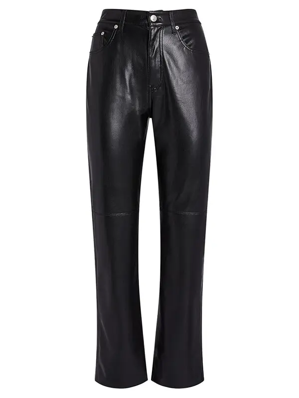 Nanushka Vinni Cropped Vegan Leather Pants