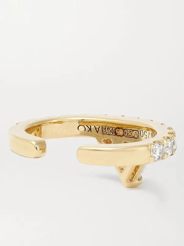 ANITA KO 18-karat Gold Diamond Ear Cuff