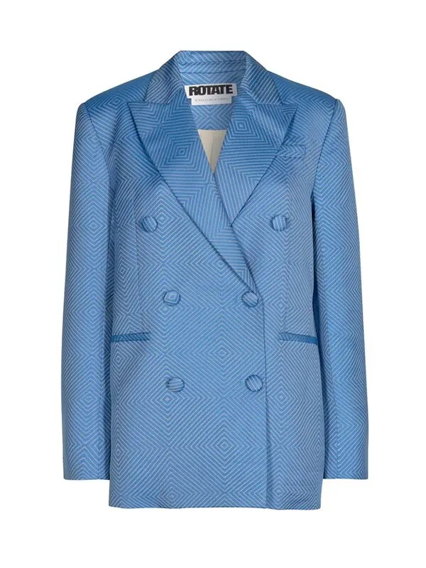 Remain Birger Christensen Fox Jacquard Double-breasted Blazer