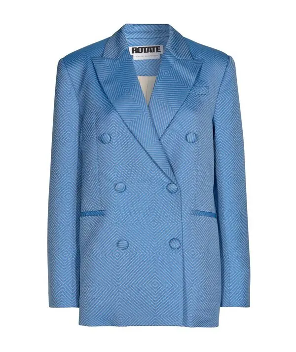Remain Birger Christensen Fox Jacquard Double-breasted Blazer