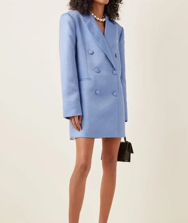 Remain Birger Christensen Fox Jacquard Double-breasted Blazer