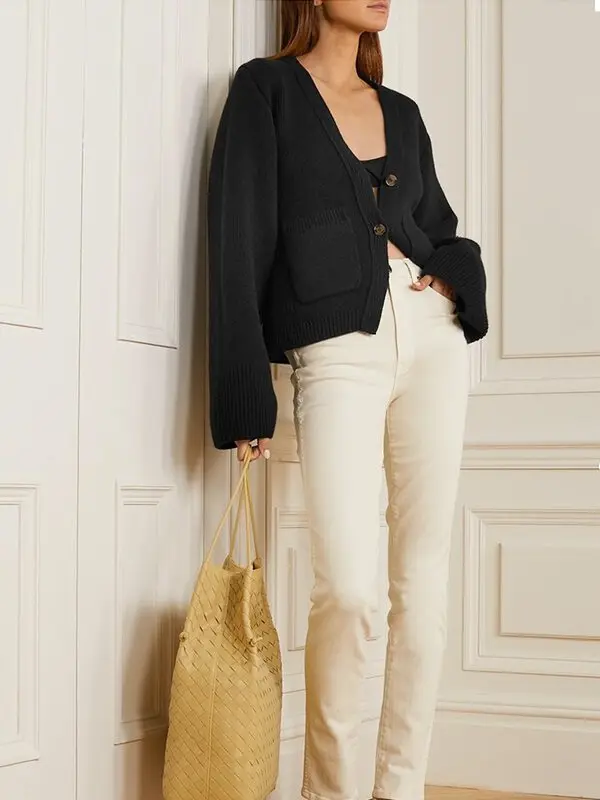 Khaite Scarlet Cashmere Cardigan