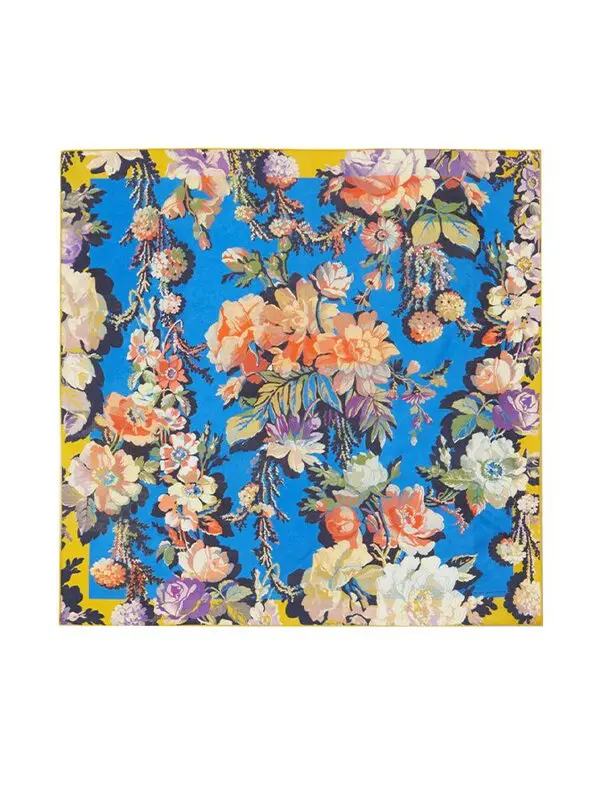 Dries Van Noten Floral-print Silk-twill Scarf