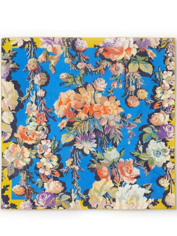 Dries Van Noten Floral-print Silk-twill Scarf