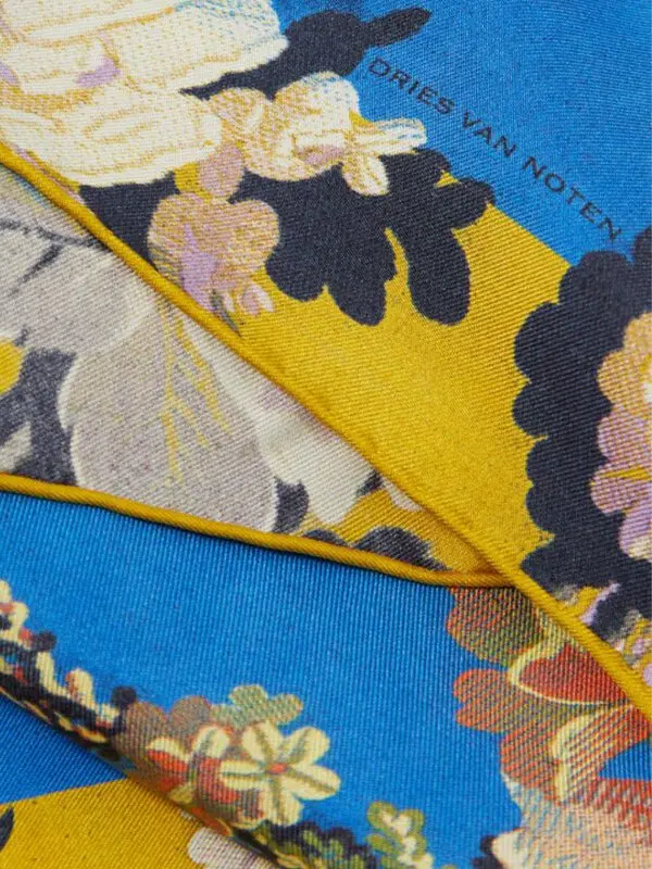 Dries Van Noten Floral-print Silk-twill Scarf