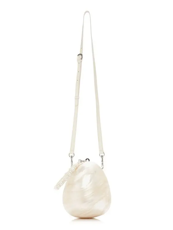 Simone Rocha Perspex Pearl Acrylic Top Handle Bag