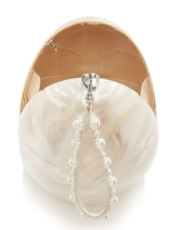 Simone Rocha Perspex Pearl Acrylic Top Handle Bag