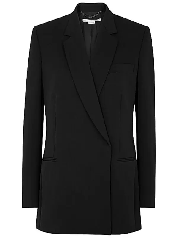 Stella McCartney Delilah Black Double-breasted Wool Blazer