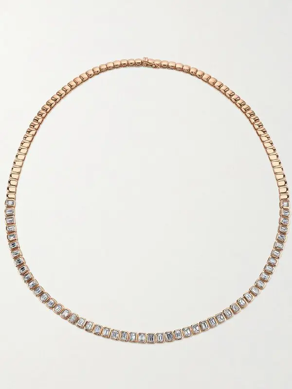 ANITA KO 18-karat Rose Gold Diamond Choker