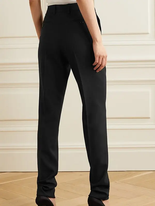 Saint Laurent Wool-gabardine Slim-leg Pants