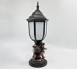 GERSON INTERNATIONAL 18.7h Brushed Bronze Plastic Lantern Gersonco - One-color