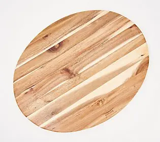 ARCHITEC 14" X 18" Acacia Oval Concave Cutting Board