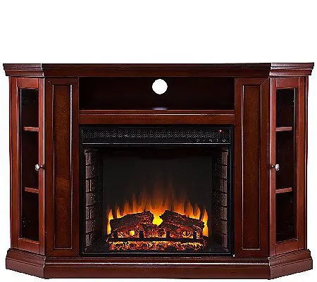 QVC Adrian Convertible Media Electric Fireplace - One-color