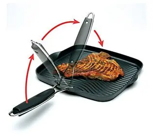 STARFRIT 10' X 10' Grill Pan With Foldable Hand Le