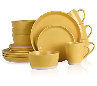 STONE + LAIN Jules 16-piece Stoneware Dinnerwar E Set - One-color