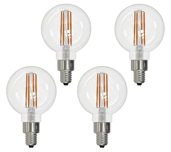 BULBRITE 2.5w Warm White G16 Led Chandelier Lig Ht Bulbs 4pk - One-color