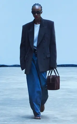 Khaite Tanner Cotton Corduroy Oversized Blazer