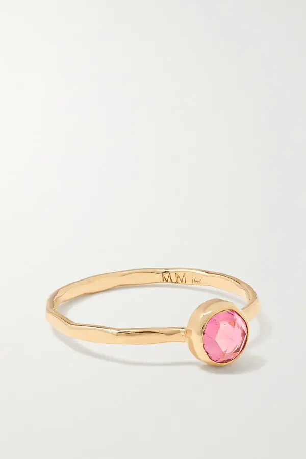 MELISSA JOY MANNING 14-karat Recycled Tourmaline Ring - Pink