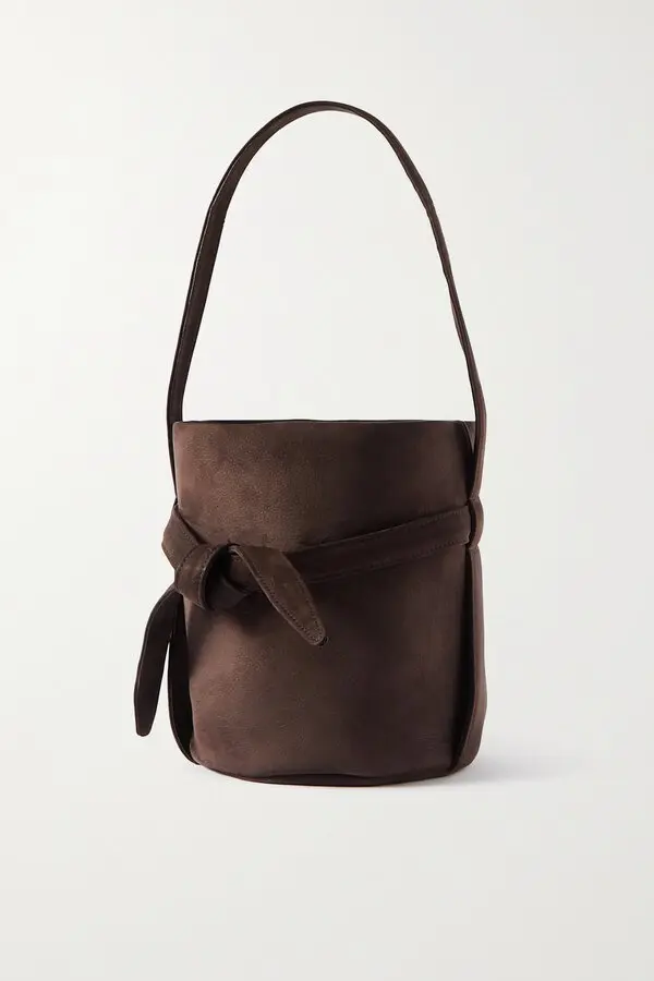 THE ROW Mini Leo Nubuck Bucket Bag