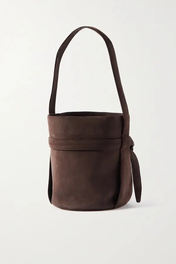 THE ROW Mini Leo Nubuck Bucket Bag