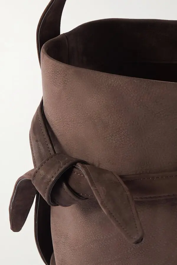 THE ROW Mini Leo Nubuck Bucket Bag