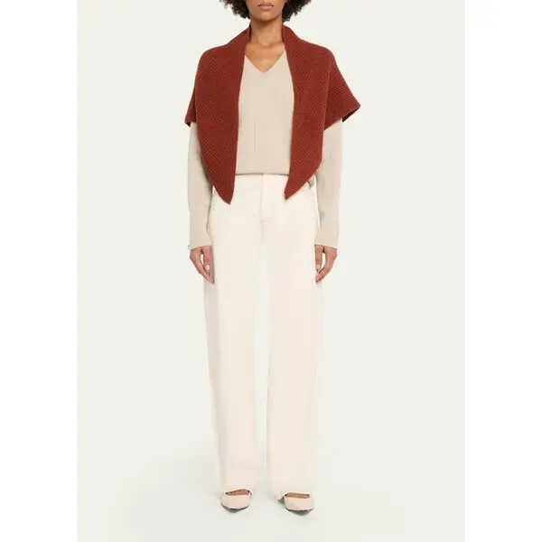 Inverni Sciarpa Maglia Cashmere Knit Scarf